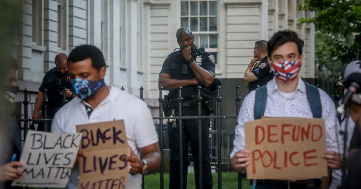 AFN - FBI boss praises cops after 'Defund the Police' made them a target