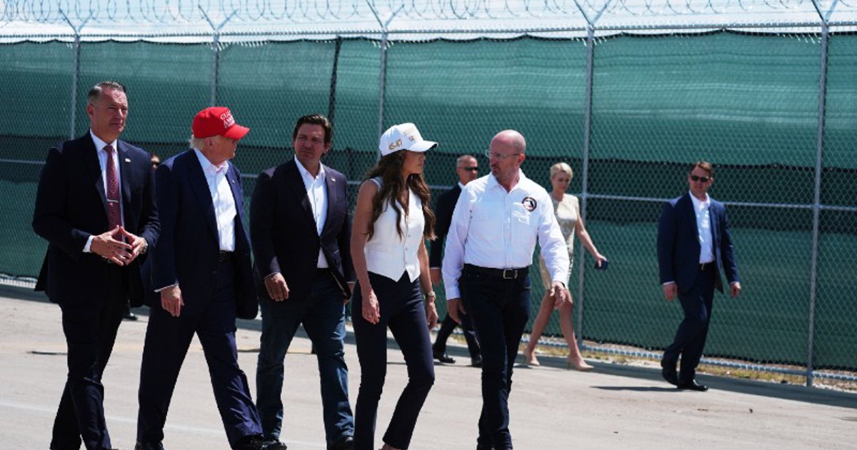 AFN - Dems who winked at illegal immigration up in arms over 'Alligator Alcatraz'