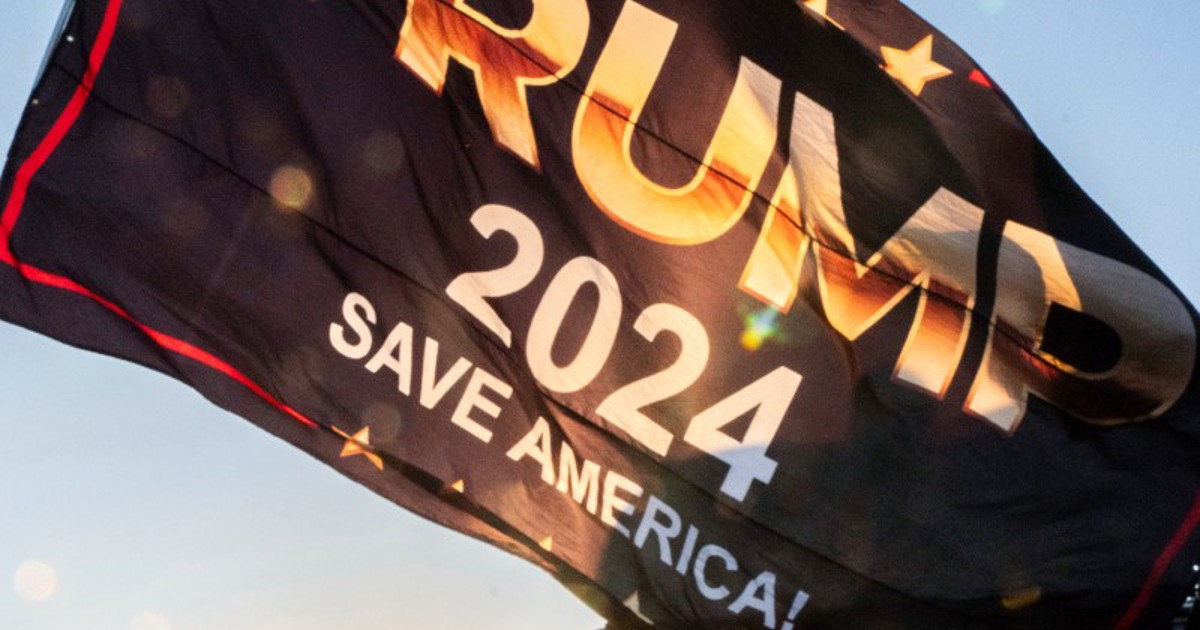 AFN - That backfire you hear isn't from trucks bearing Trump flags